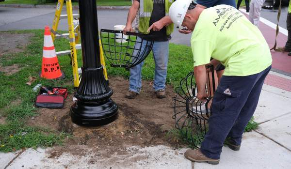 Soluxio solar decorative street lights near Boston, USA